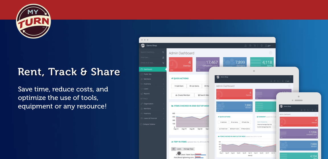 myTurn | Track, Rent, & Share | Lending Library and Rental Software