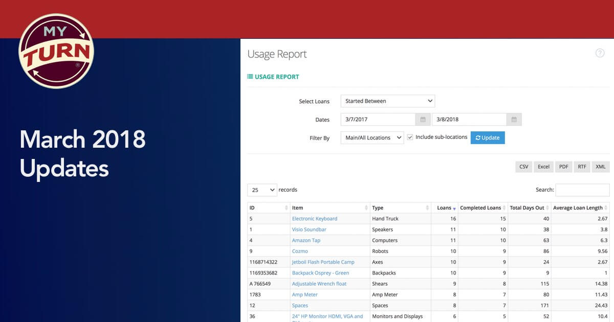 myTurn March 2018 Updates - myTurn