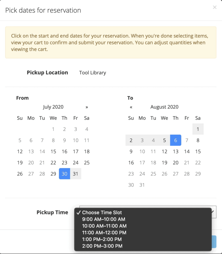 June 2020 Release: Reservation Pickup Time Slots & Appointments (Beta ...